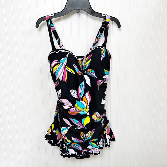Profile By Gottex Swim Profile By Gottex Black Multi Monaco One